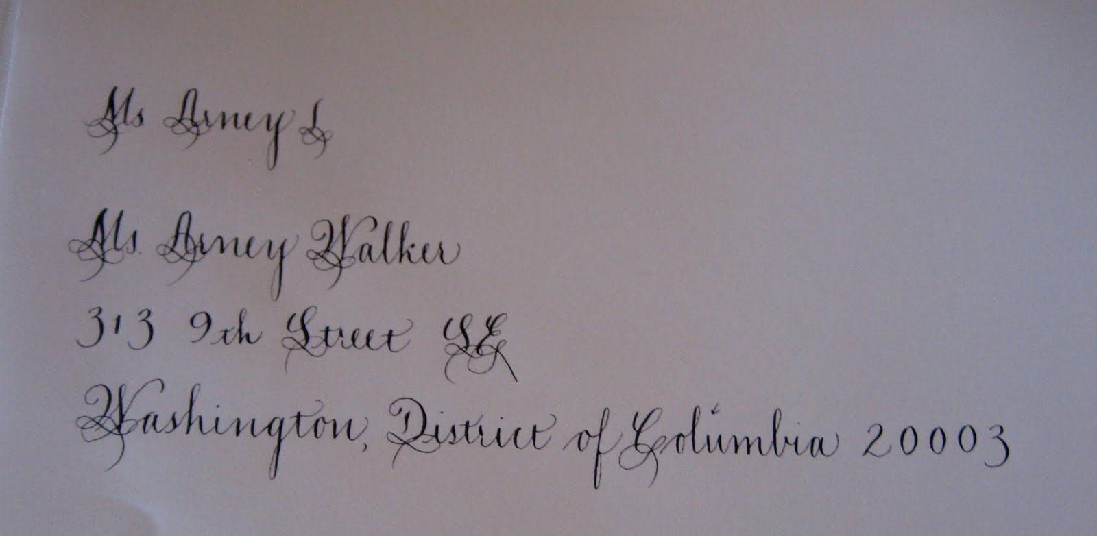 Arney Walker Calligraphy: Session Six: Vertical Ornamental Penmanship