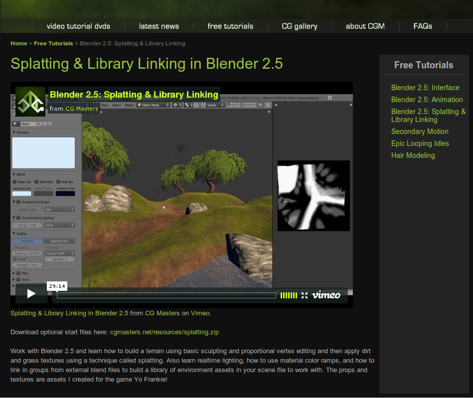 Paysage GLSL Splatting et Texture Paint en temps réel | blender4d