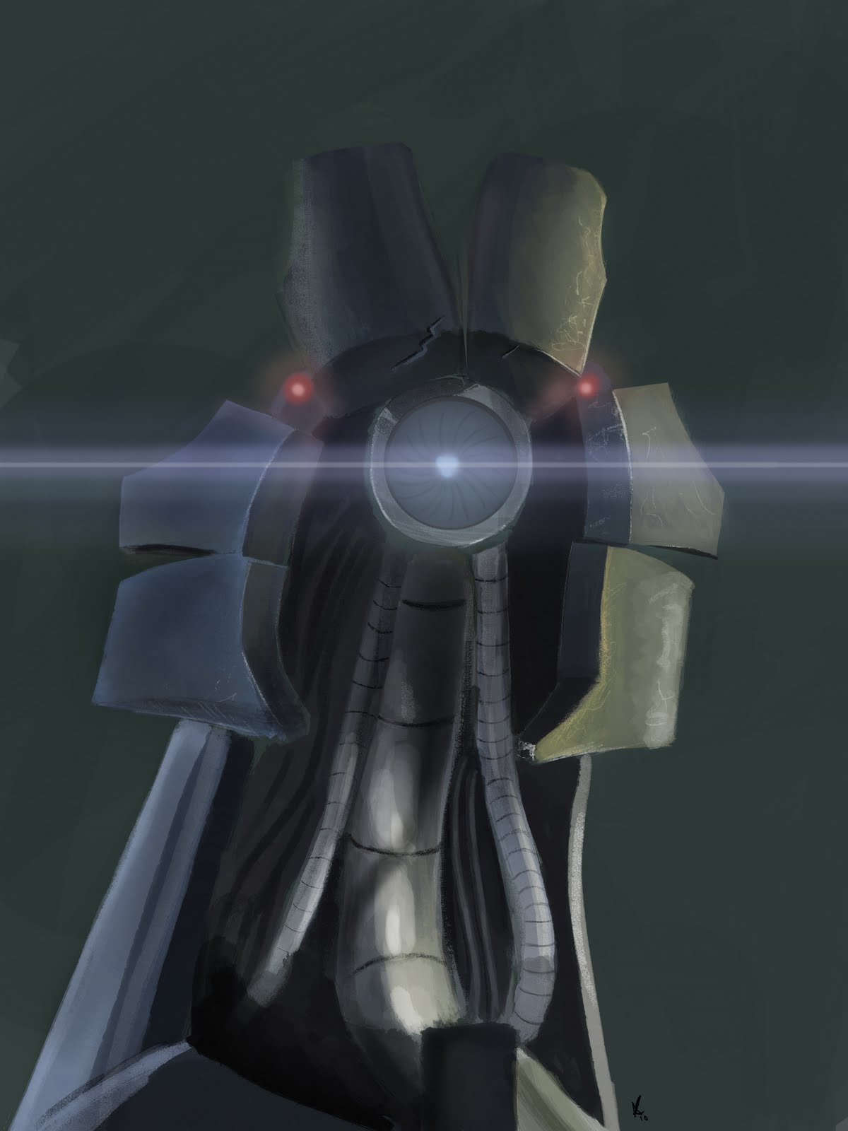 Ashley's Art Dump: Geth face speed painting