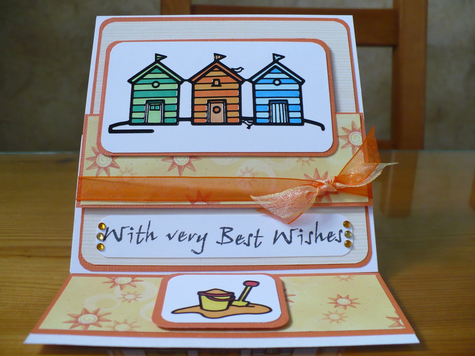 Little Claire's Designs: Peeloff cards made with our Beach hut in black ...