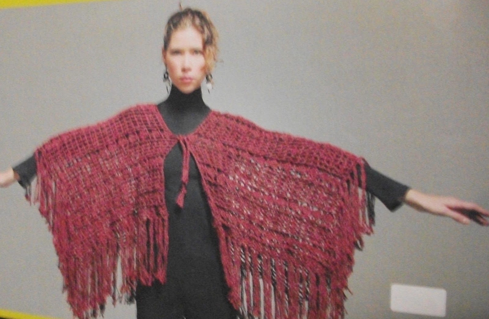 Tejidos "La Chinita": Poncho rectángular