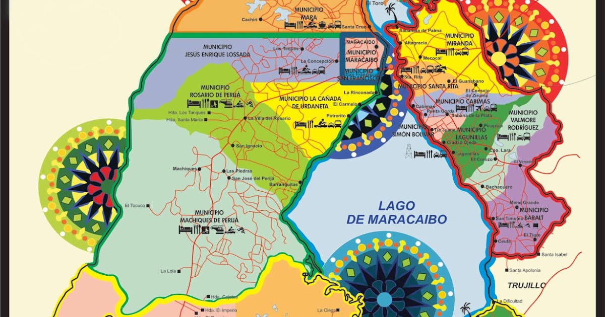 VERDENUEVOLOVE: Zulia Turistica: MAPA TURÍSTICO POR SENDEROS DEL ESTADO ...