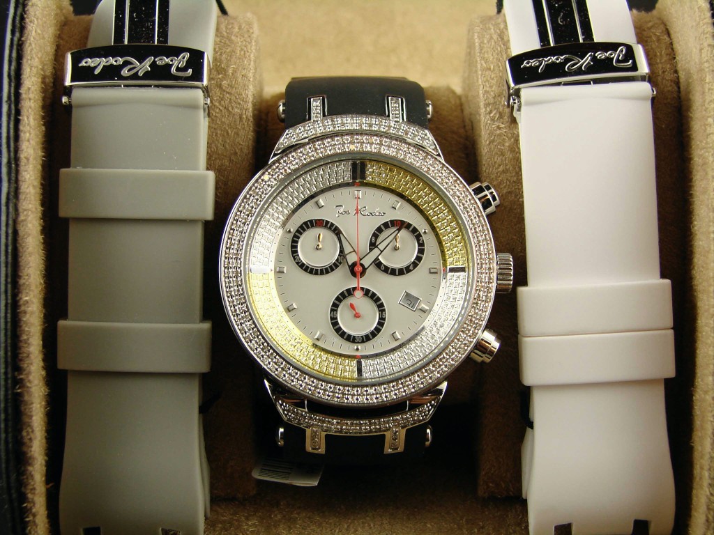 new_york_jewels: JOE RODEO/JOJO MASTER THREE COLOR DIAMOND WATCH 2.2CT
