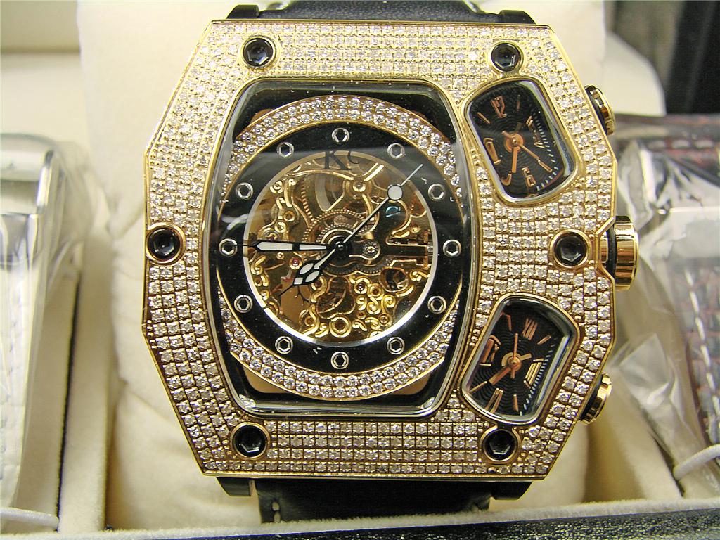 new_york_jewels: TECHNO COM KC/JOE RODEO AUTOMATIC DIAMOND WATCH 4.20 CT