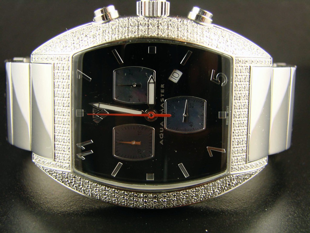 new_york_jewels: AQUA MASTER JOJO JOE RODEO TECHNO KC DIAMOND WATCH 3.5C