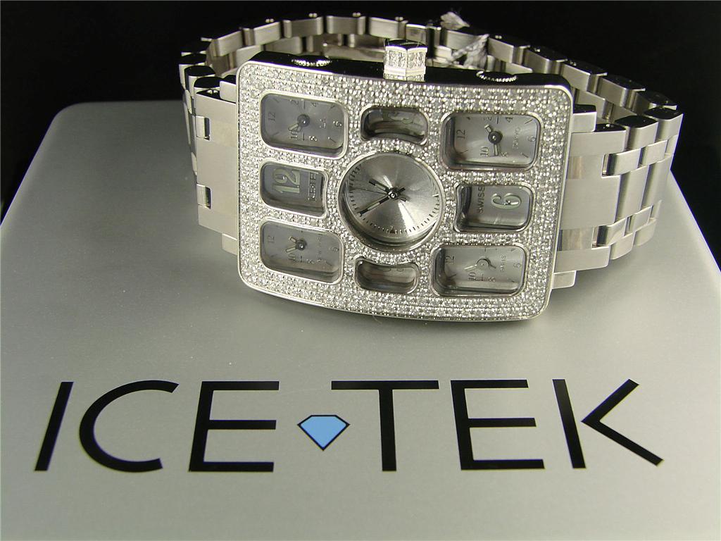 new_york_jewels: ICE TEK QUINTEMPO I /JOE RODEO/BENNY CO DIAMOND WATCH