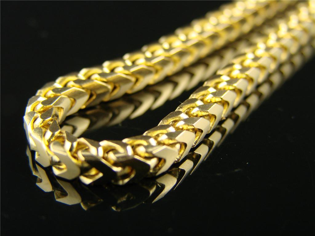 new_york_jewels: 10K SOLID YELLOW GOLD 40 INCH FRANCO/BOX CUBAN CHAIN