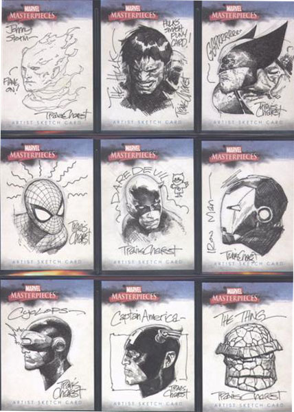 Sketch Card Art!: Featured sketch card artist Travis Charest