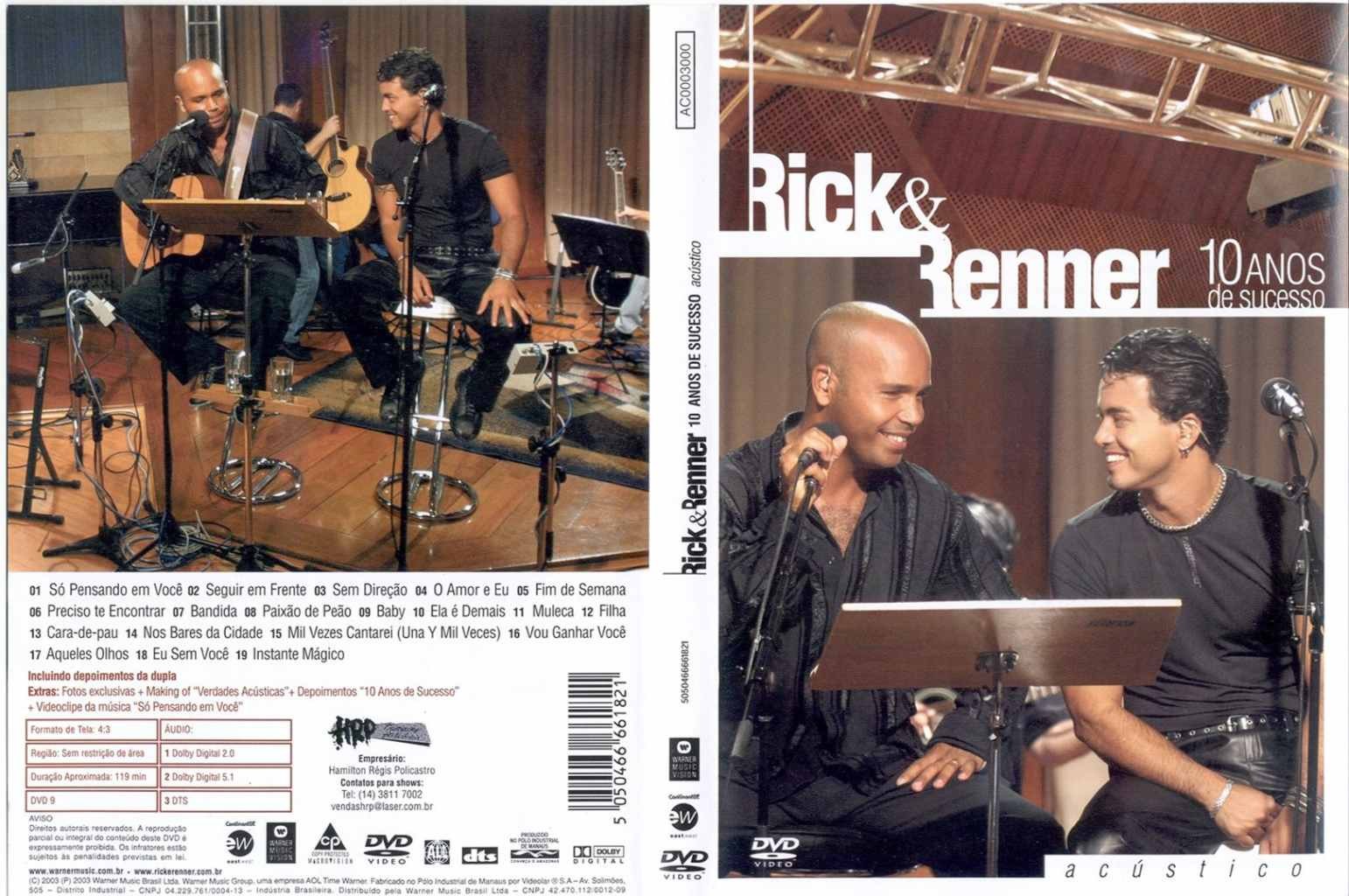 Capas Show Nacional: Rick e Renner - 10 Anos de Sucesso