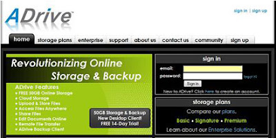 Christopher SC: 50 GB de disco virtual con aDrive por 15 dias