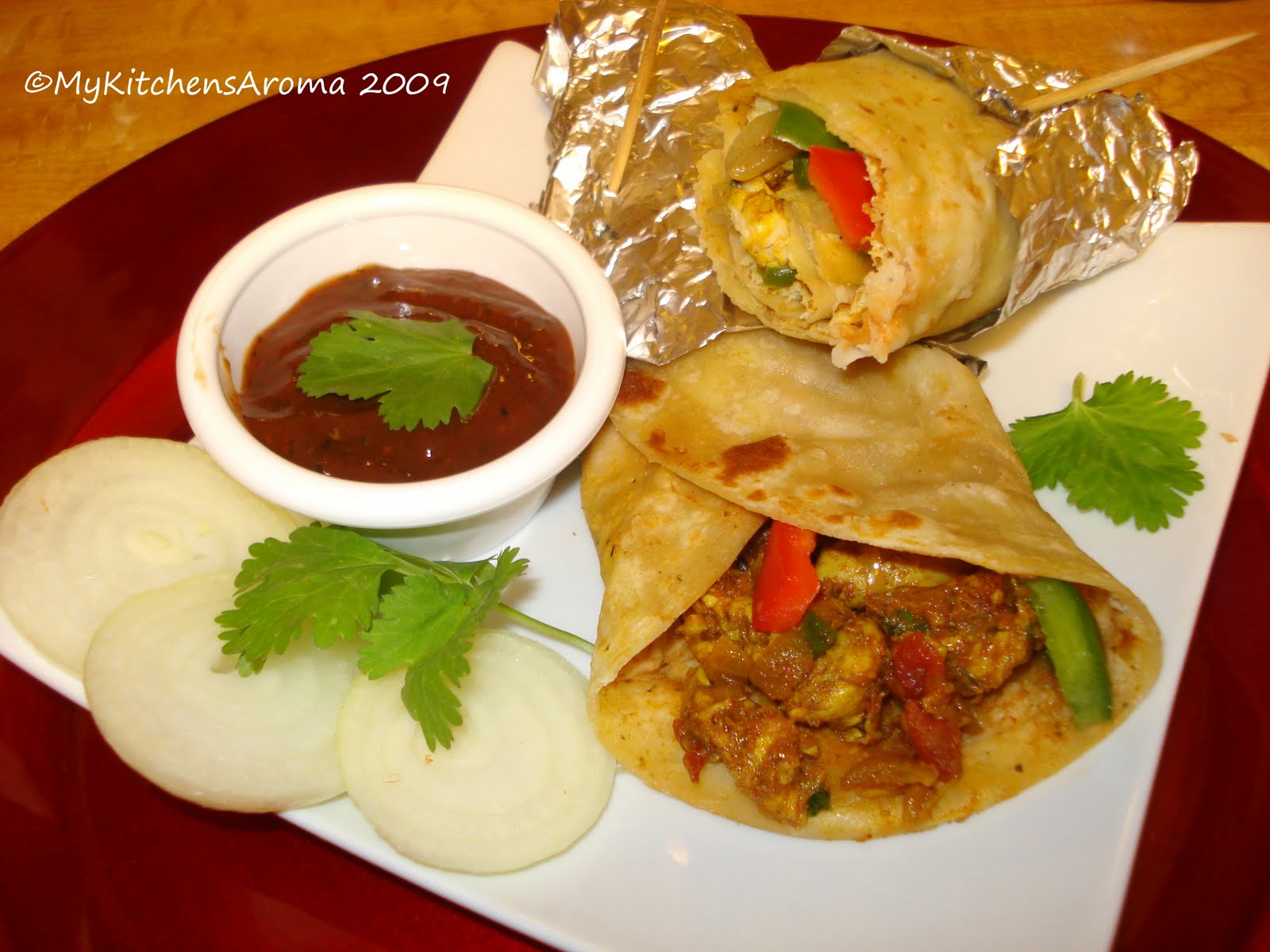 The Sizzling Pan: "Everyday Cooking"- Chicken Frankie/ Chicken Kati Roll