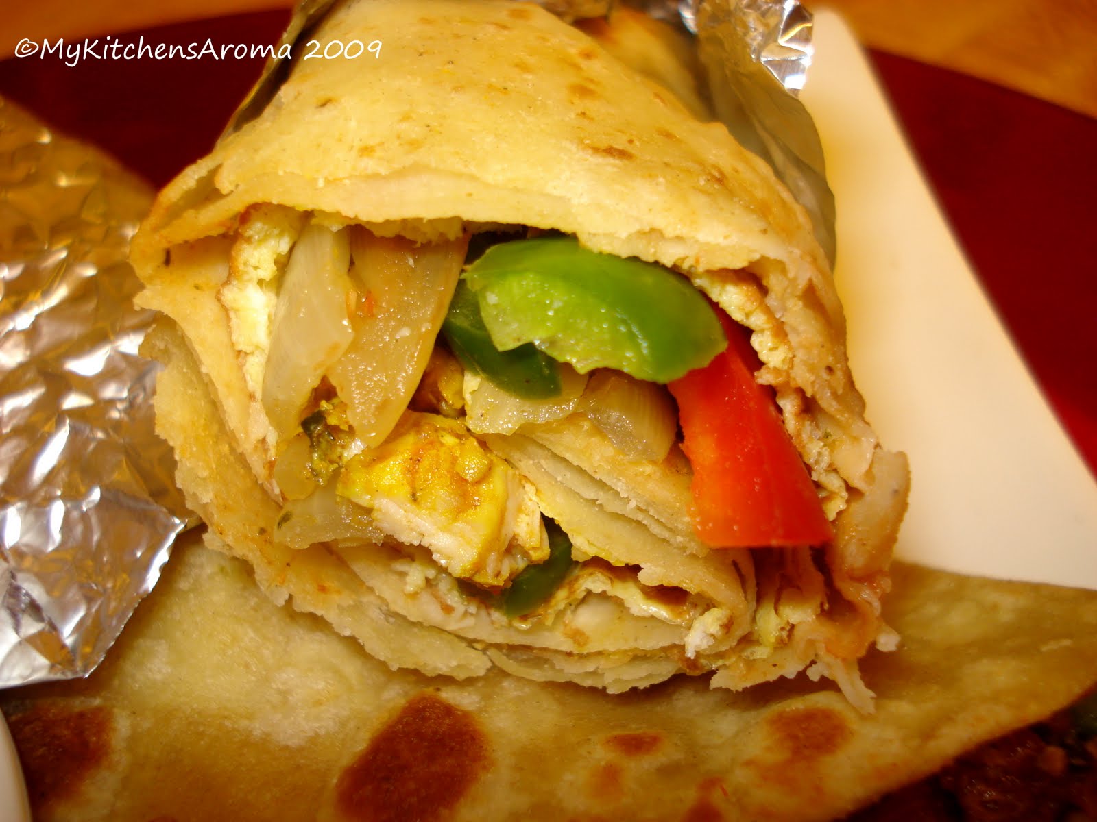 The Sizzling Pan: "Everyday Cooking"- Chicken Frankie/ Chicken Kati Roll