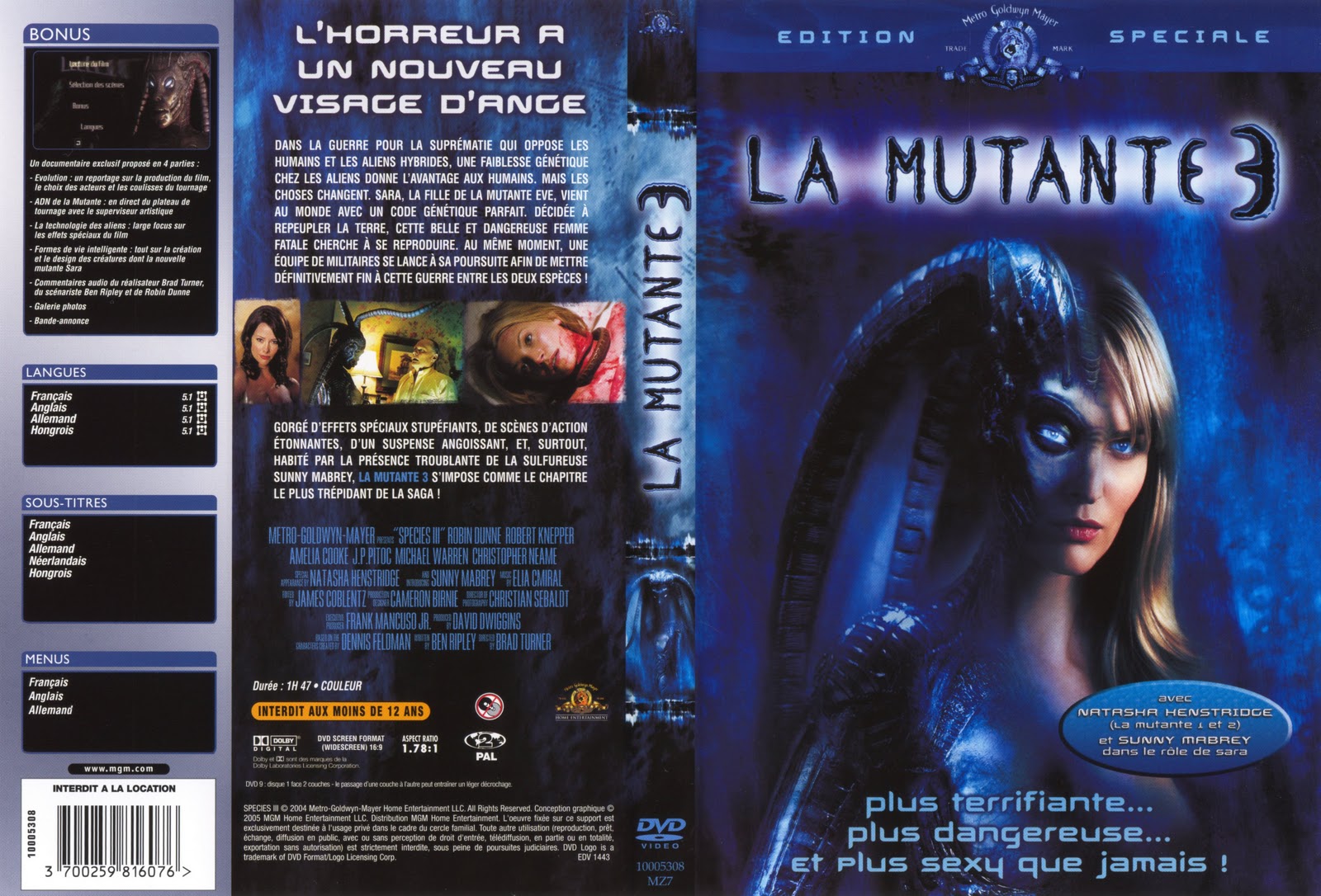 MA DVDTHEQUE DOM: LA MUTANTE 3 - 2004