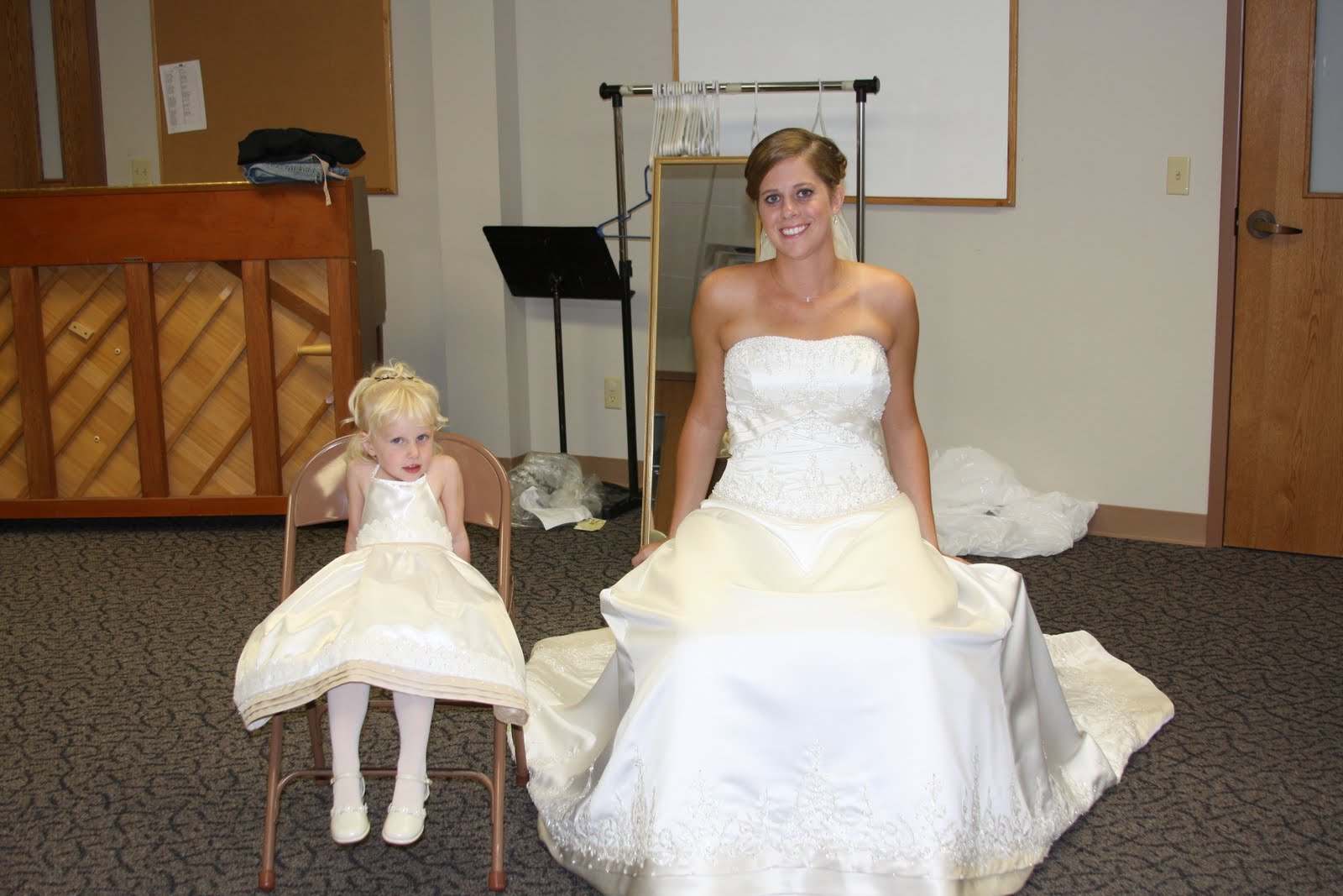Sew Jill: Mini Bride Dress - and such a beautiful bride!