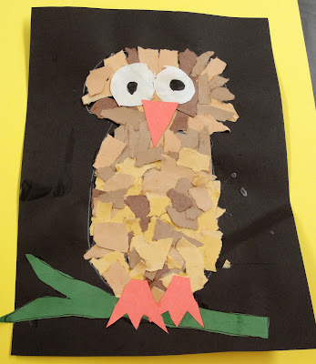 Kindergarten's Torn Paper Owl | Mrs. Hood's Art Room