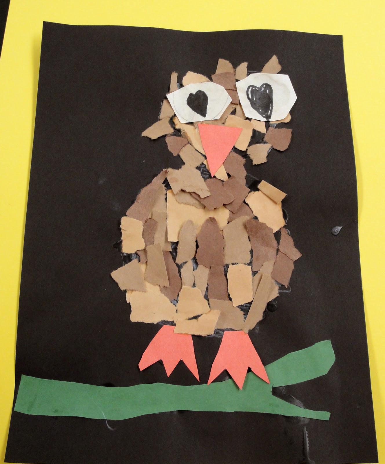 Kindergarten's Torn Paper Owl | Mrs. Hood's Art Room