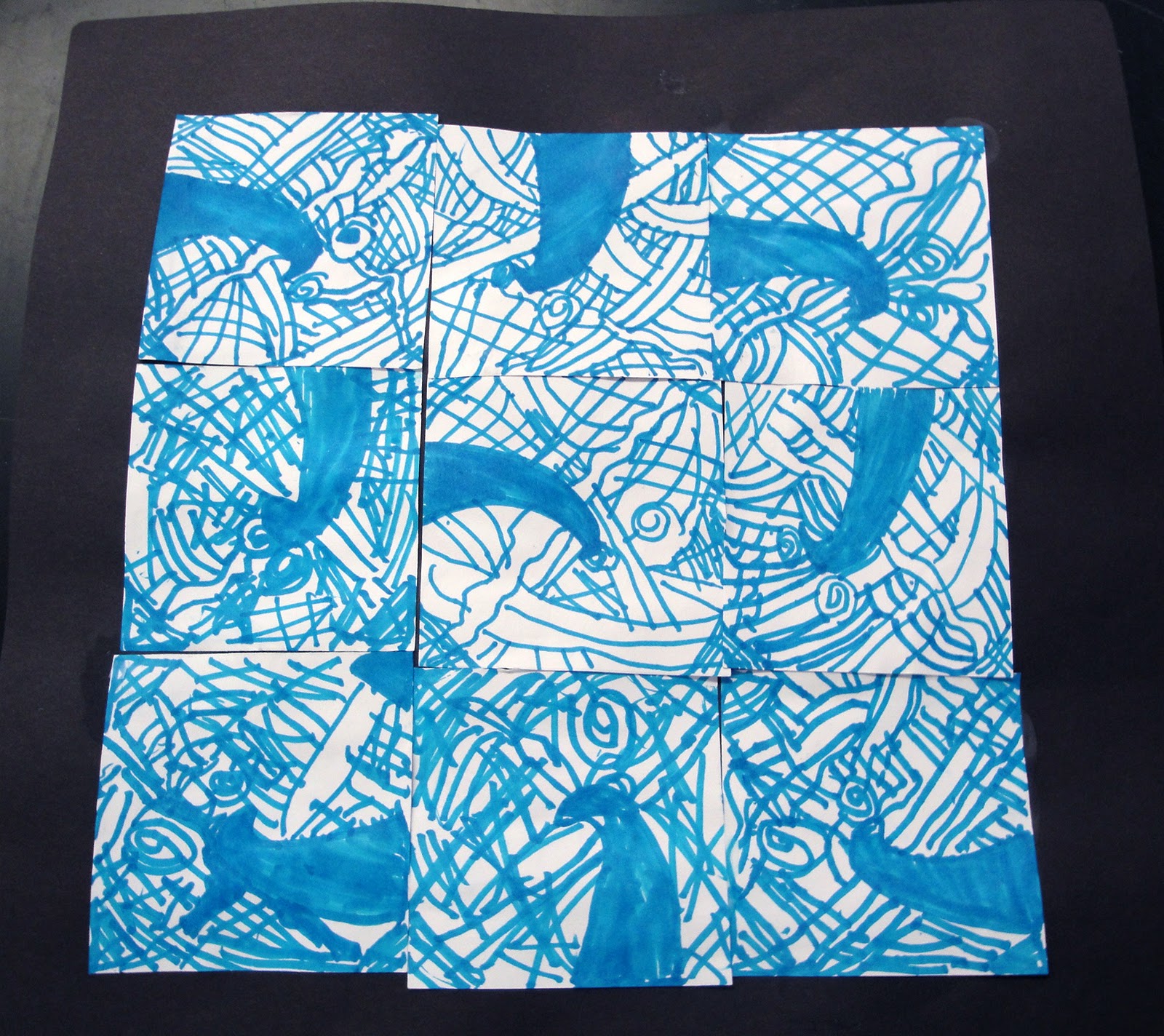 9 Square Design | Mrs. Hood's Art Room