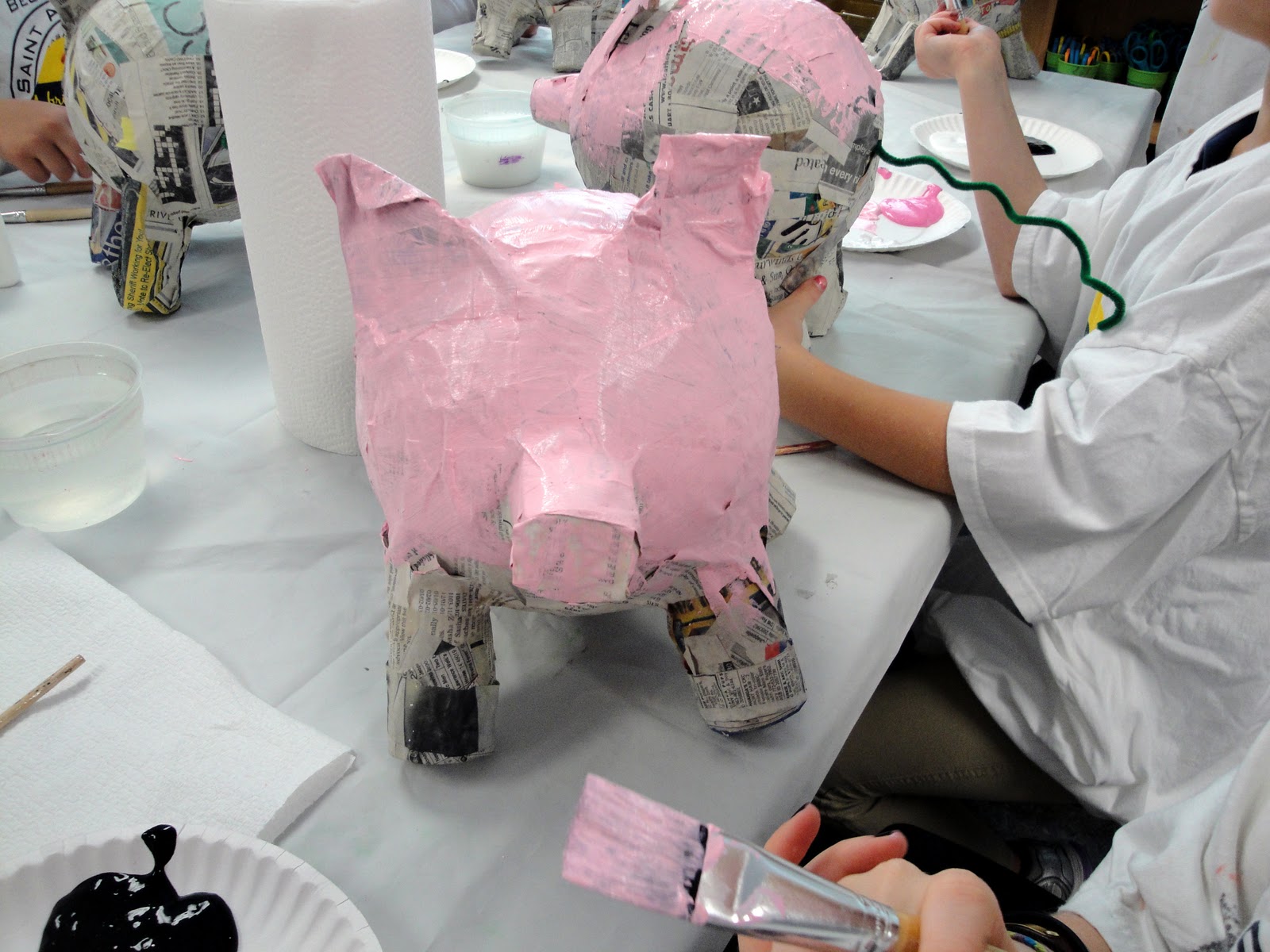6th Grade Paper Mache Pigs | Mrs. Hood's Art Room