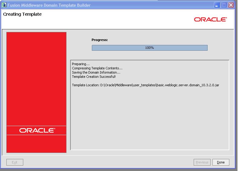 I Am Not Rude Creating Weblogic Domain Template Using Weblogic Template Builder