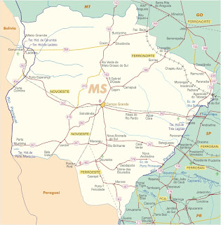 LADÁRIO CITY: MAPA MATO GROSSO DO SUL