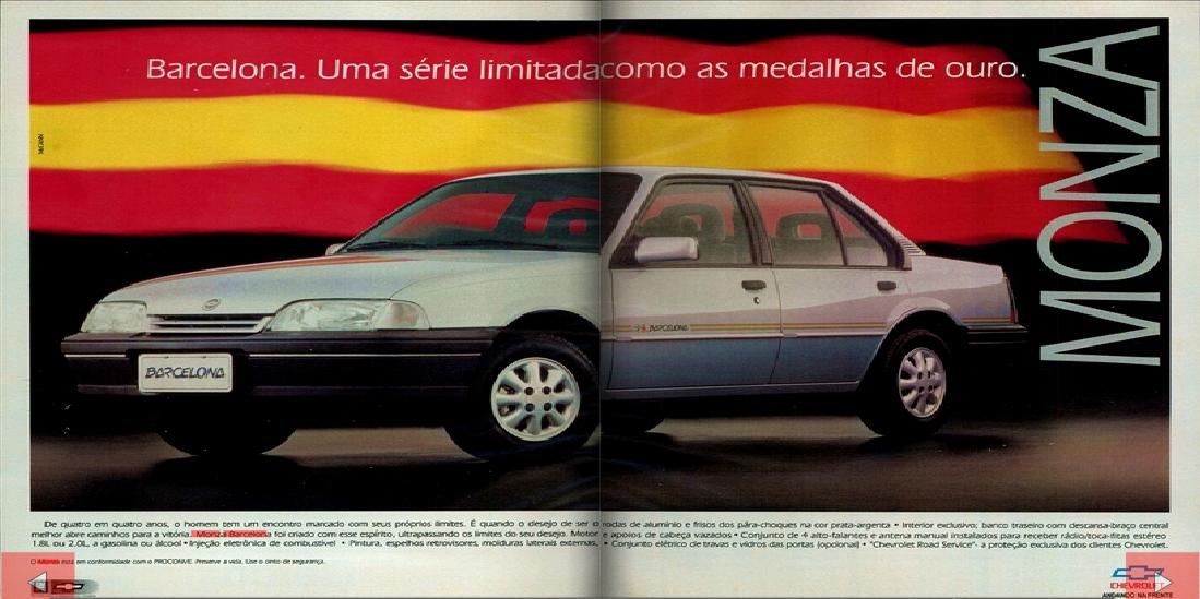 Registros Automotivos do Cotidiano: Chevrolet Monza Barcelona 1992