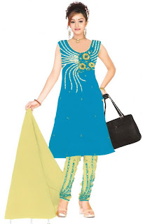 Georgette Heavy work Churidar Suit - Wedding Heavy Work Dress ~ Ladies ...