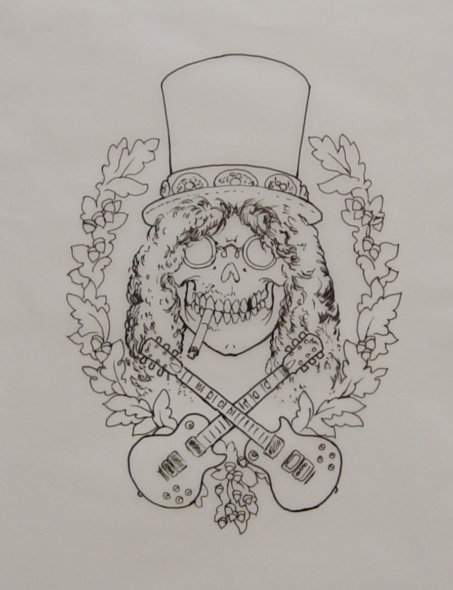 Tattoos By Scott Trerrotola: Slash Skull