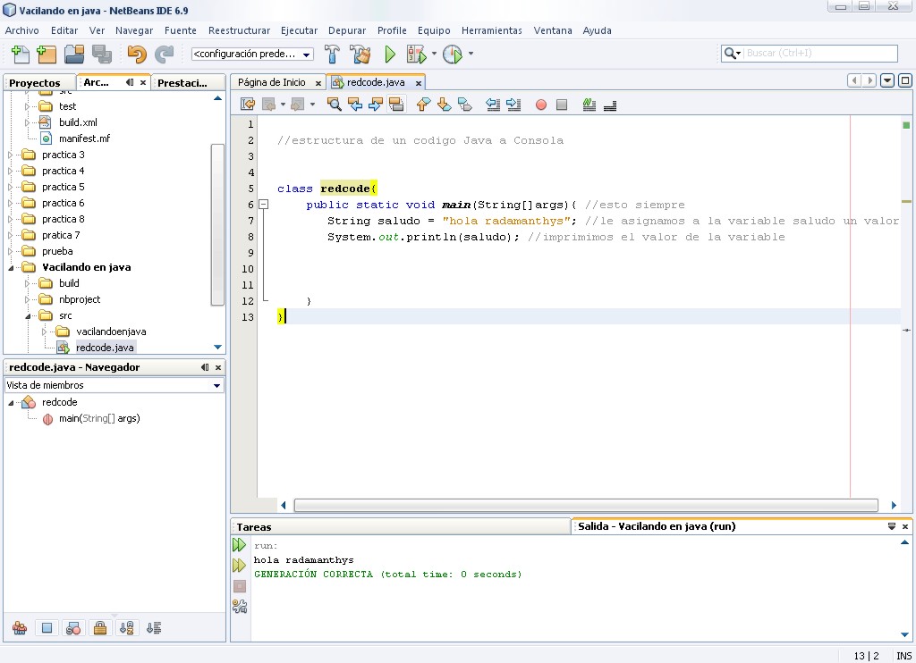 Vacil Mio y Bayuncadas: Mi primer Programa en Java