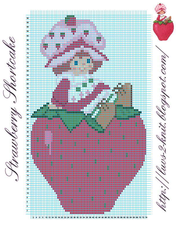 Cro Knit Inspired Creations By Luvs2knit: Strawberry Shortcake Chart ...