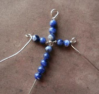 Cross Pendant Tutorials- From Wire Work to Beaded Tatting / The Beading Gem