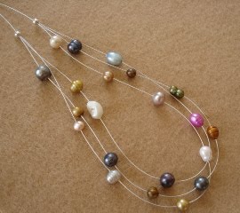 How to Step Down a Multistrand Illusion Necklace / The Beading Gem