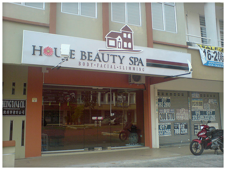 Haara Artistry: Graphic Design #2: "House Beauty Spa" Signboard