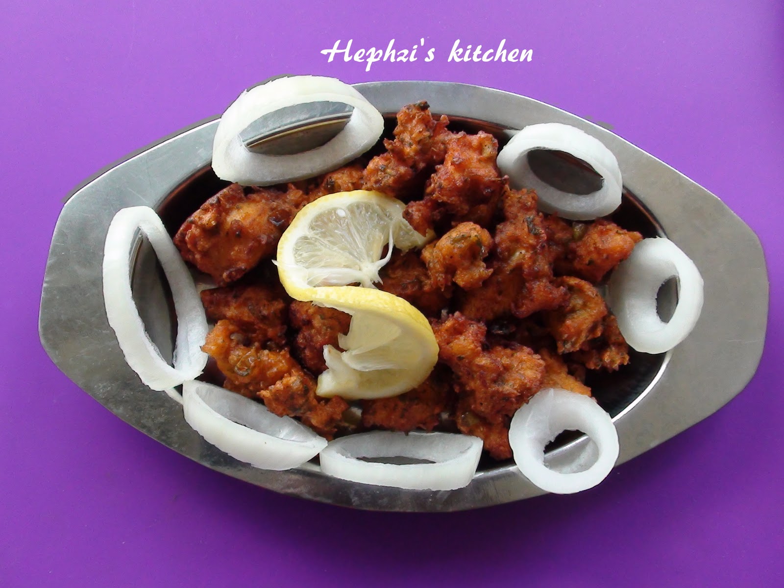 From my kitchen....: Chicken pakoda