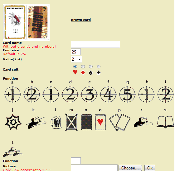 Design: Srab's BANG! Card Generator | The BANG! Card Game Blog