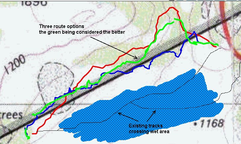 Thark Ridge Reroute Options