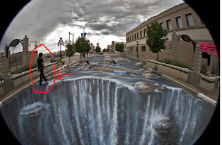 Me :3: Sidewalk Chalk Illusions