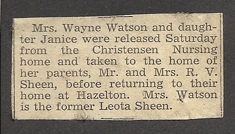 Little Janice Watson: The Beginning --- Baby Janice Is Born