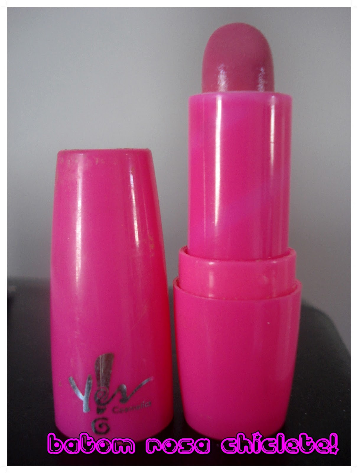Mais que um blog de beleza: Maquiagem usando batom Rosa Chiclete da Yes!