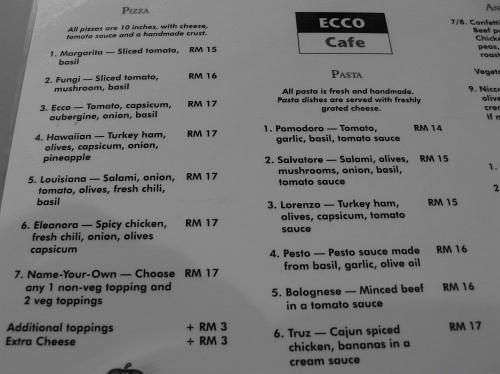 A Rendezvous With The World: Ecco Cafe