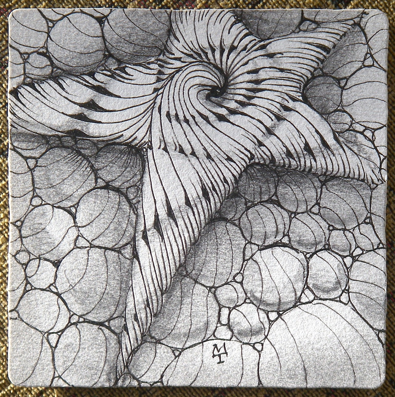 zentangle ocean scenes on Pinterest | Zentangle, Seahorses and Shells