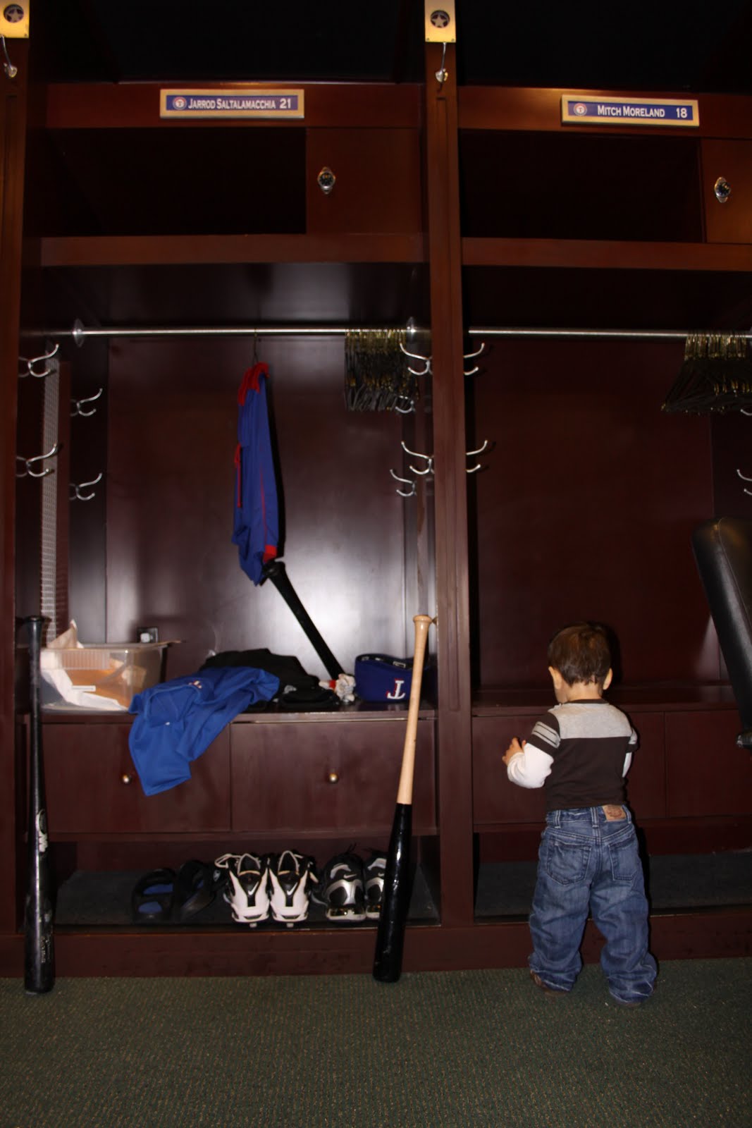 Escajeda Adventures: Visiting the Texas Rangers Locker Room