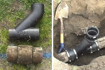 Ken's Abode: Added sewer cleanout