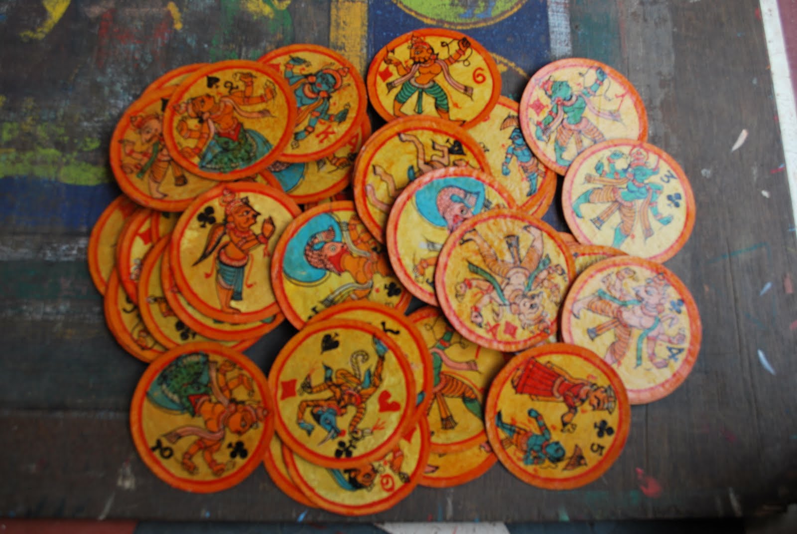 Madhurima's Reseach Project- 2010: Type of Ganjifa Cards