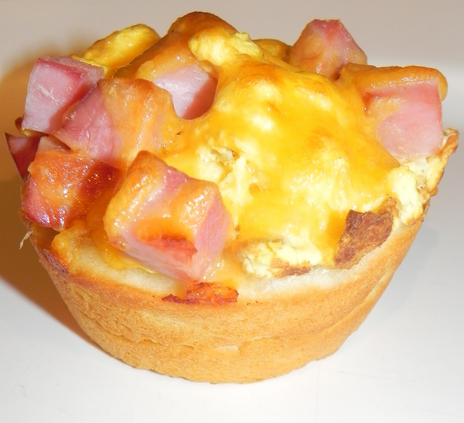 Farrah's Food Adventures: Ham and Cheese Breakfast Cups