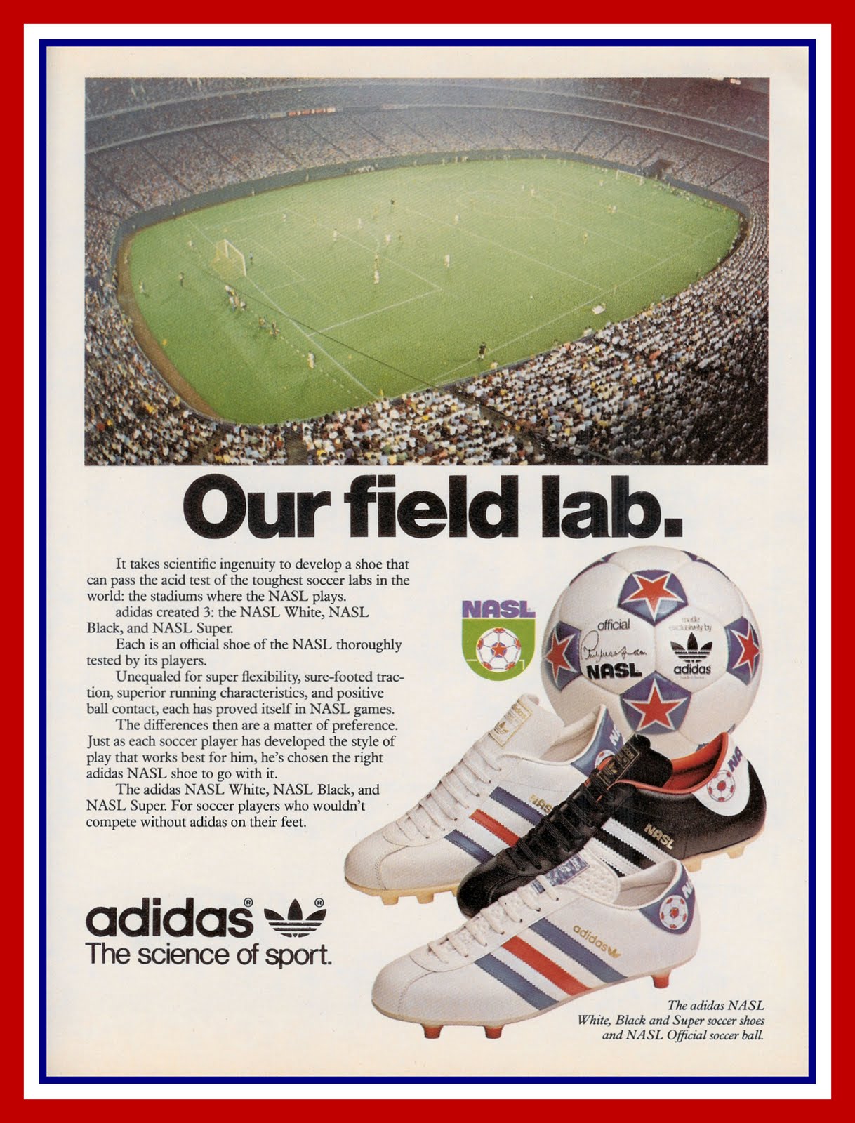 NORTH AMERICAN SOCCER LEAGUE: ADIDAS NASL AD, 1978