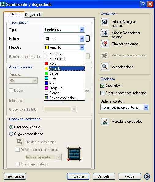 RELLENOS: AUTOCAD HERRAMIENTAS DE RELLENO
