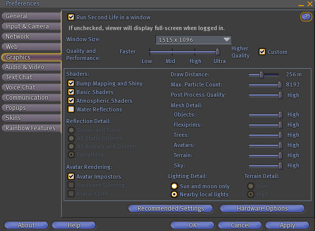 Second Life Freeze Frame