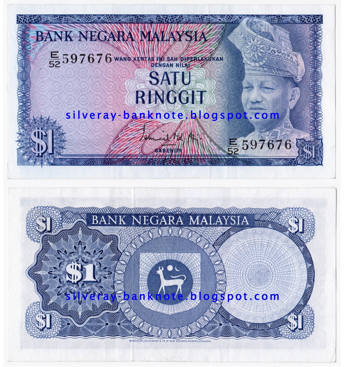 Silveray Banknote: RM1 1st-4th Siries