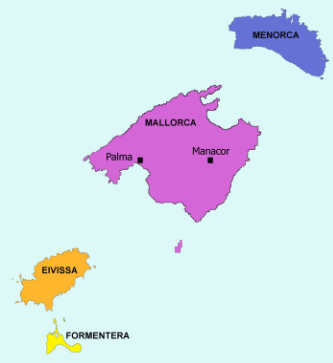 QUART ESO SOCIOLINGÜÍSTICA: MAPA BALEARS