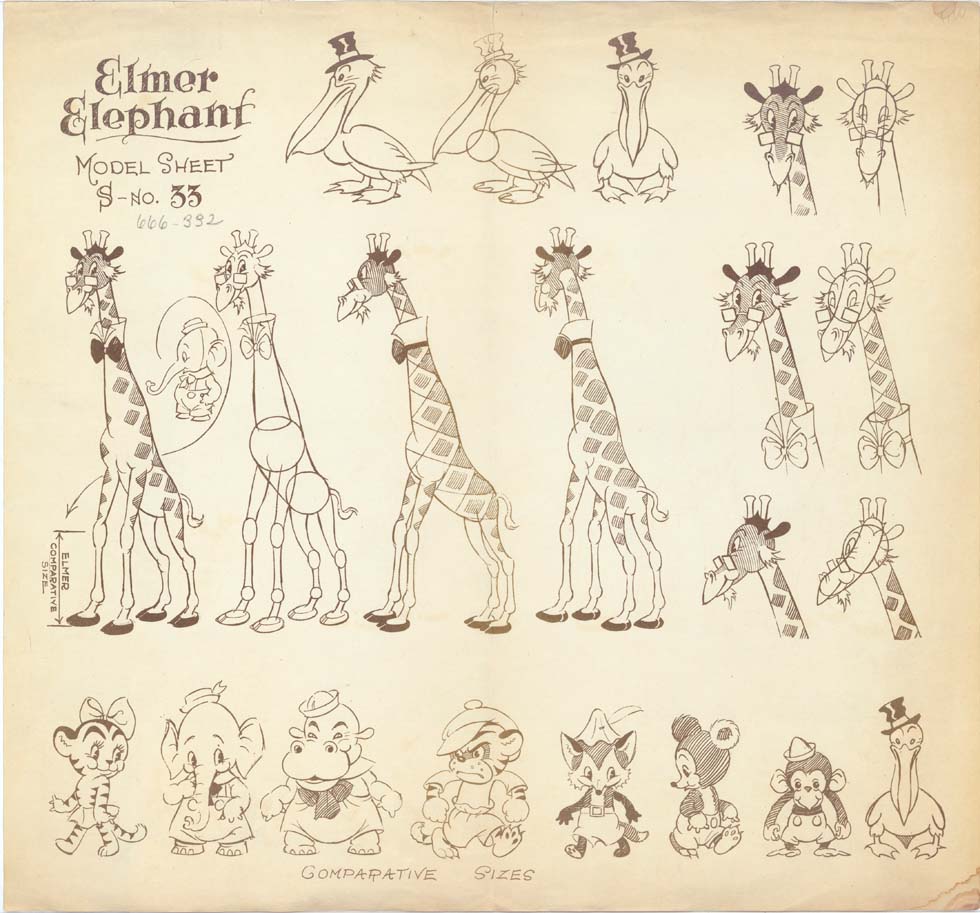 Cowan Collection: Animation and Comic Art: "Elmer Elephant" (1936 ...